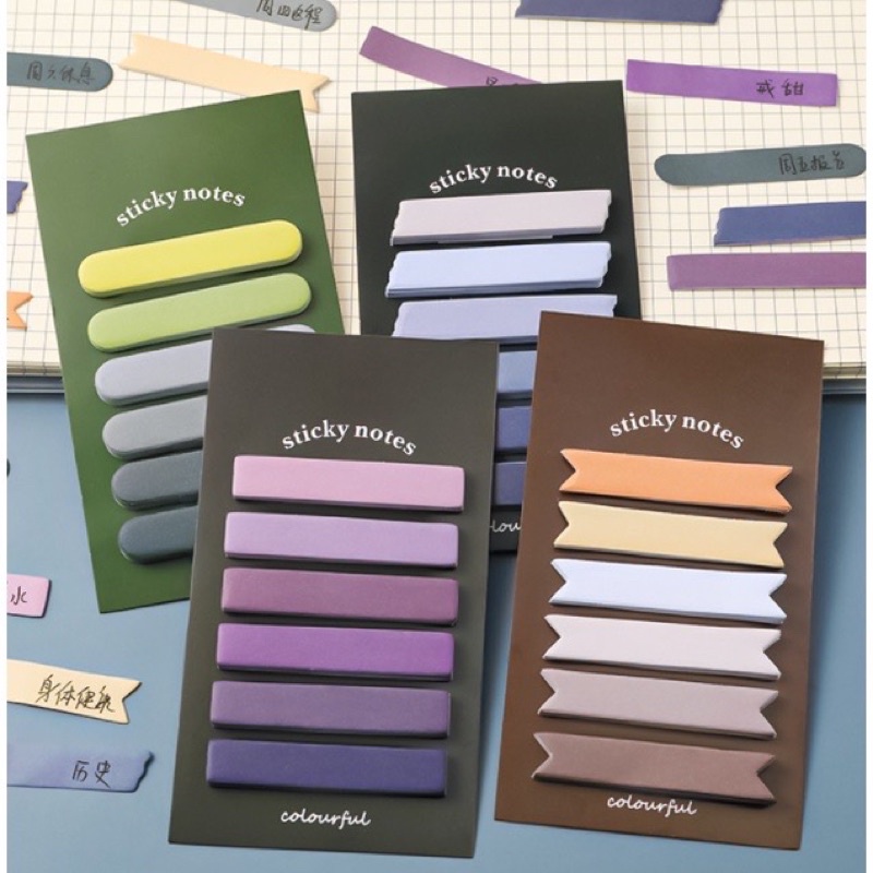 Jual Sticky Notes Gradient / Pembatas Halaman Buku / Sticky Notes ...