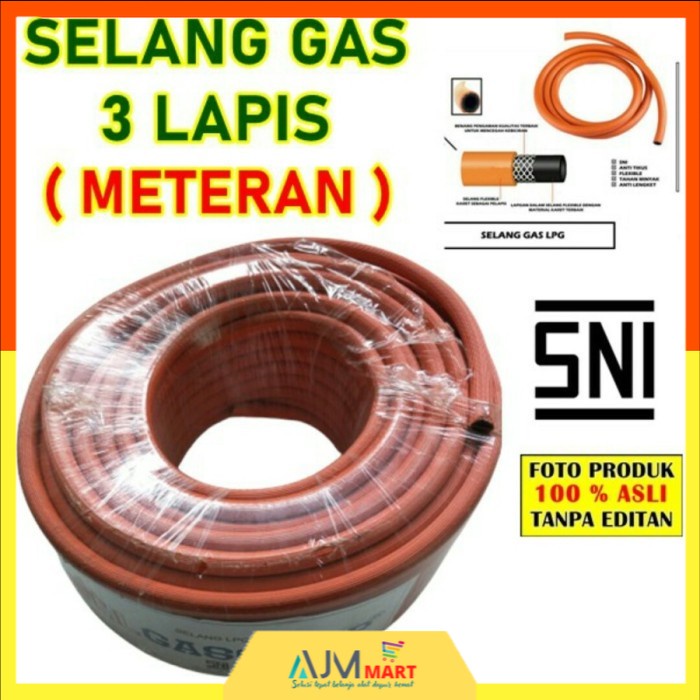 Jual Selang Gas LPG SNI / Selang Gas Meteran - MERK GASCOMP | Shopee ...
