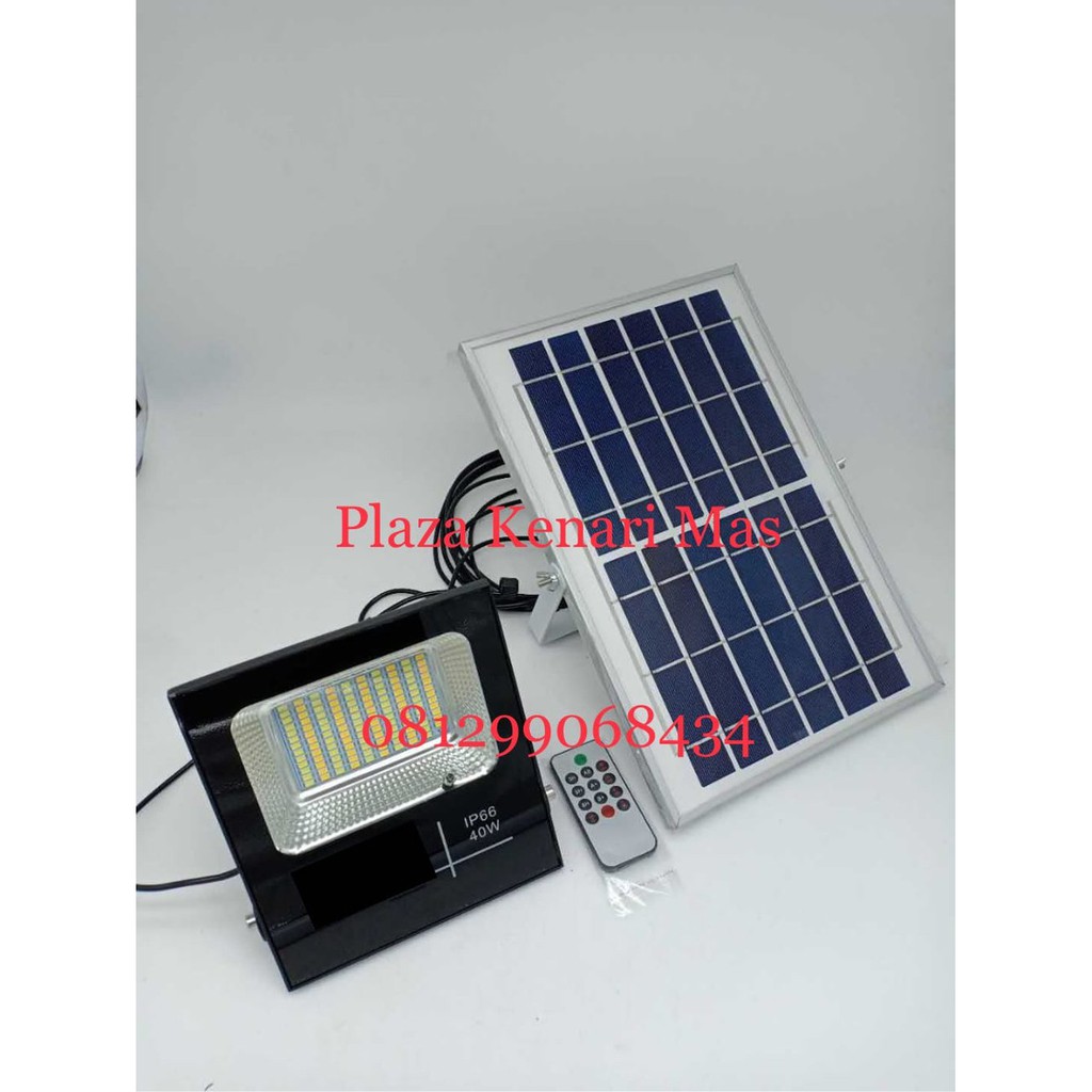 Jual lampu taman solar panel 40 watt 40w lampu sorot taman 40w lampu ...