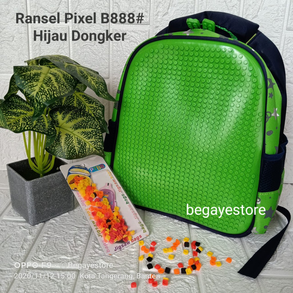 Jual B888 - TAS SEKOLAH RANSEL LEGO PIXEL untuk anak PAUD/TK | Shopee Indonesia