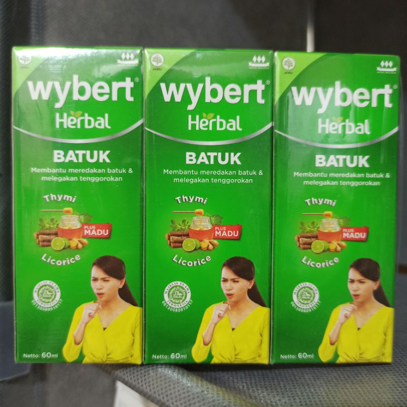Jual Wybert Herbal Batuk Syrup 60 ml [Aman untuk ibu hamil dan ibu ...