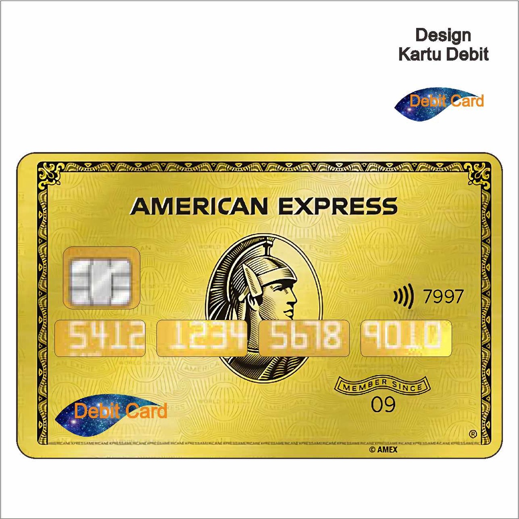 Jual Sticker Stiker Skin Kartu atm card Bca Black Card Amex | Shopee Indonesia