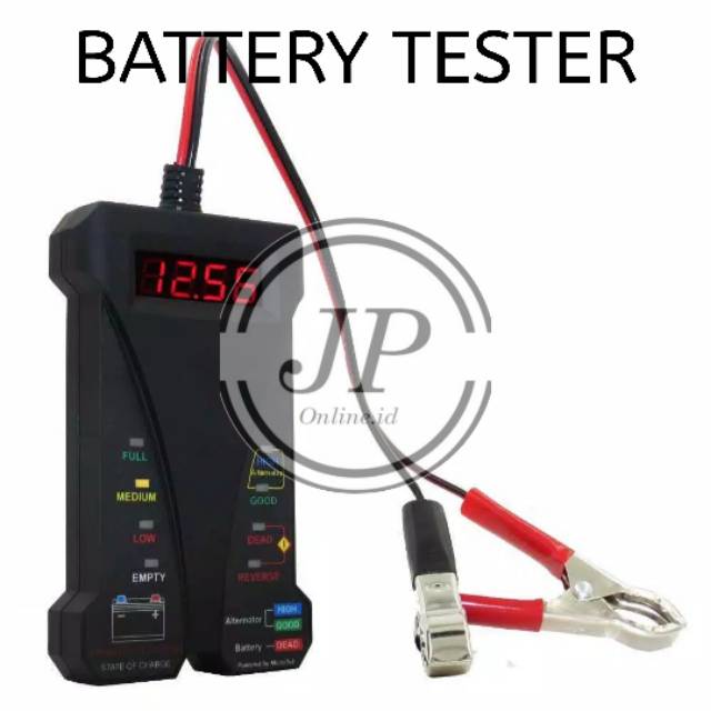 Jual Alat Tes Accu Digital Battery Tester Motopower Digital Voltmeter ...