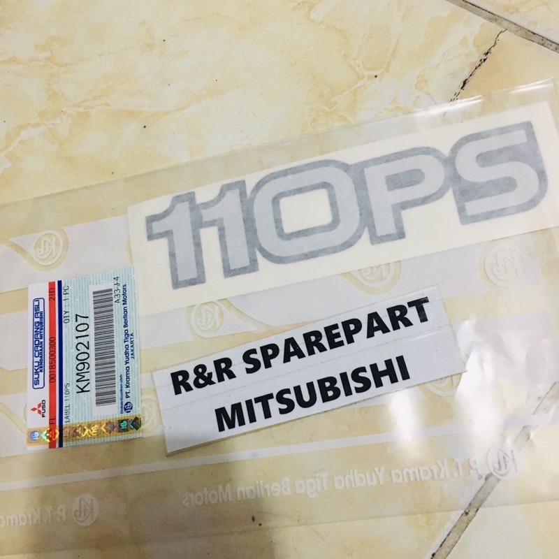 Jual Sticker 110PS asli Tulisan 110PS Original 100% asli KTB Mitsubishi ...