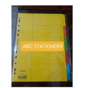 Jual DIVIDER MANILA BANTEX 6045-00 (5 WARNA PEMBATAS) UKURAN A4 ...