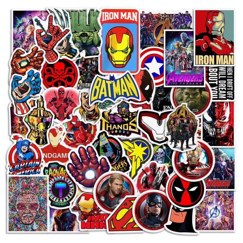 Jual Stiker Disney Marvel The Avengers isi 24 \ 28 pcs | Shopee Indonesia