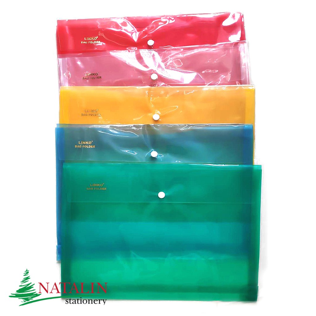Jual ( 12 pcs ) MAP KANCING PLASTIC FOLIO - LINKO | Shopee Indonesia