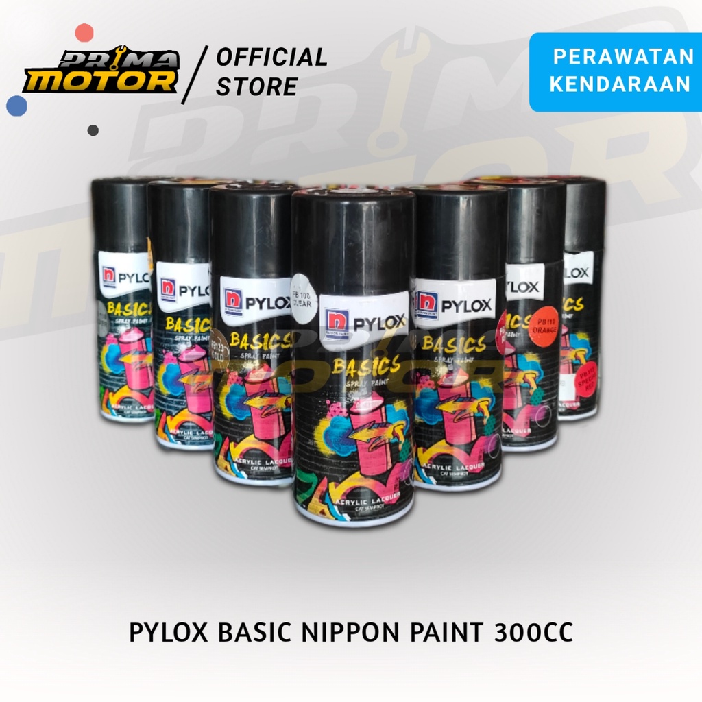 Jual Cat semprot / Pilox /Pylox Basics Nippon Paint 300cc | Shopee Indonesia