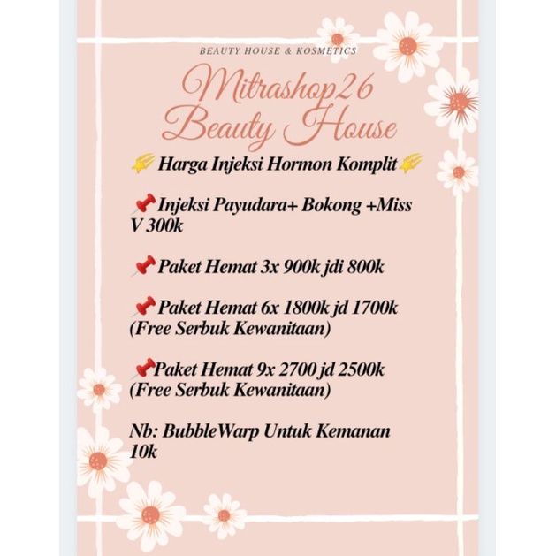 Jual Paket (9x Injeksi Payudar+Bokong+Miss V) | Shopee Indonesia