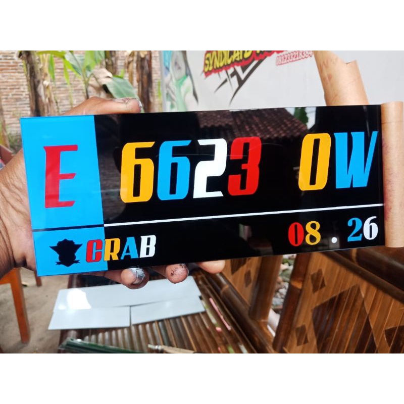 Jual Plat nomor variasi akrilik custom ( satu ) | Shopee Indonesia