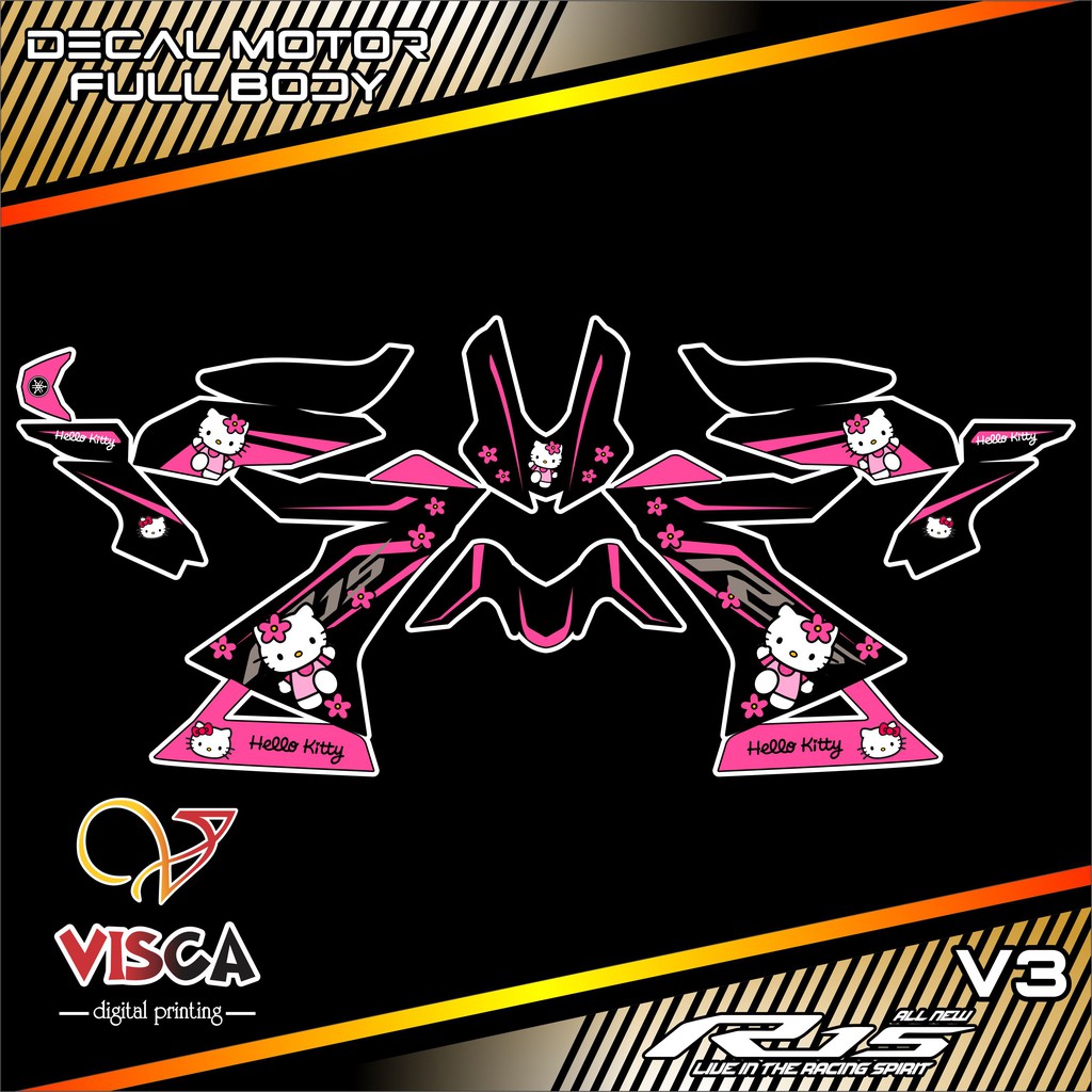 Jual Decal R15 V3 Full Body Stiker R15 V3 Full Body Dekal R15 V3 Hello ...