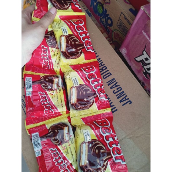 Jual [RENCENG] BETTER SANDWICH BISKUIT ROMA KEMASAN RENCENG ISI 10PCS ...