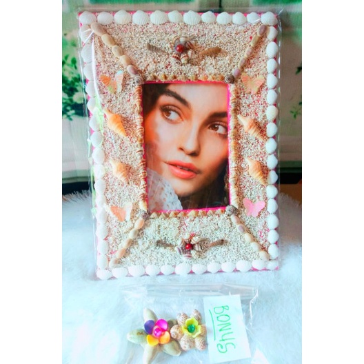 Jual FRAME BINGKAI FOTO KERANG 5R Frame ukuran besar F4. HANDICRAFT ...