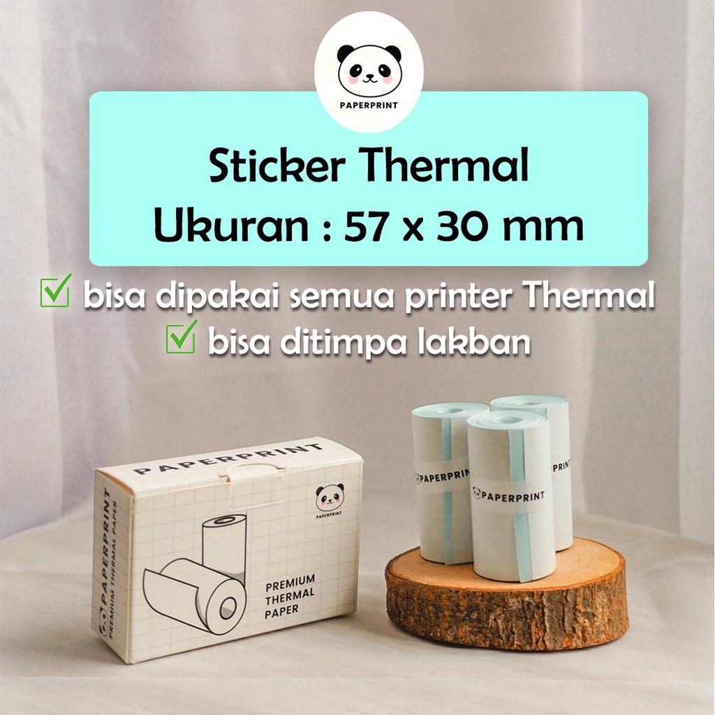 Jual (3 ROLL) LABEL WHITE STIKER PAPERPRINT PREMIUM STIKER RESI THERMAL ...