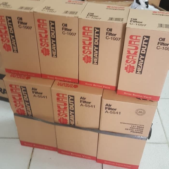Jual Oil Filter oli Sakura C-1007 C1007 Mitsubishi fuso 15201-Z9012 ...