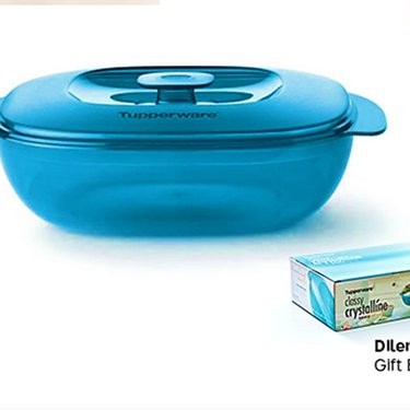 Jual CLASSY CRYSTALLINE TUPPERWARE PLUS GIFT BOX DAN BOOKLEET | Shopee ...