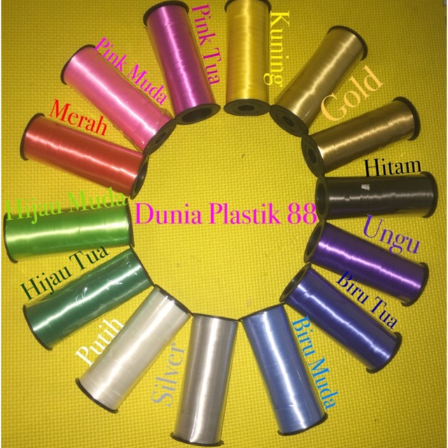 Jual 1ROLL PITA TALI balon ulang tahun ultah warna warni perlengkapan ...