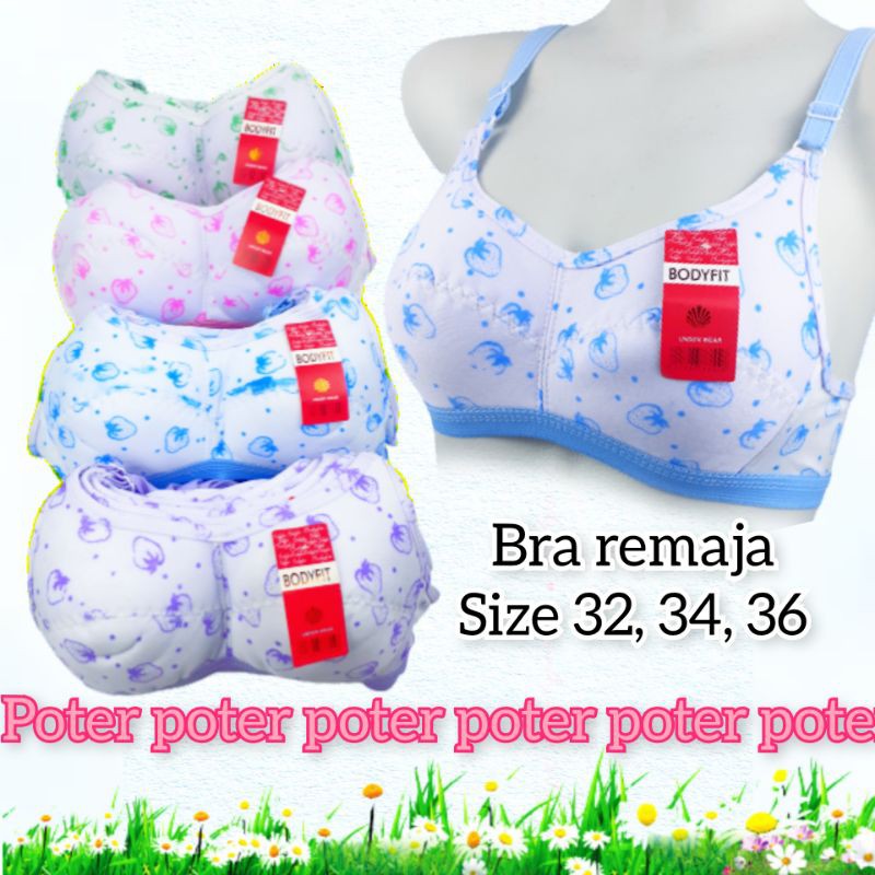 Jual 3pc sport bra remaja bh anak tanpa kawat busa tipis perempuan ...