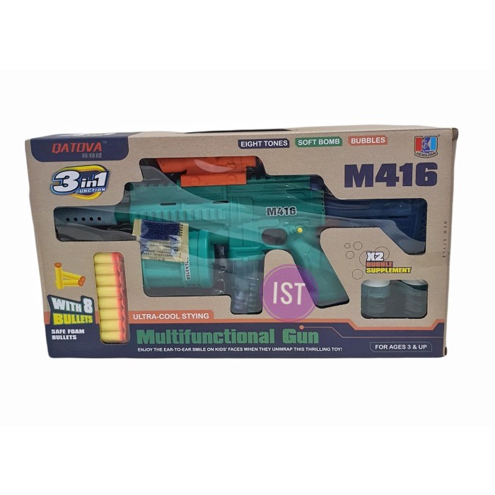 Jual Mainan aksi Perang anak Mainan Multifunction Gun M416 3in1 Soft ...