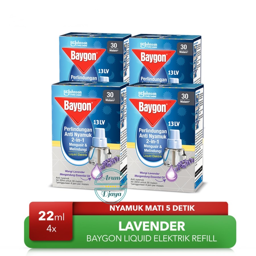 Jual Baygon Liquid Electric Refill Lavender 22ml x4 - Obat Nyamuk Liquid | Shopee Indonesia