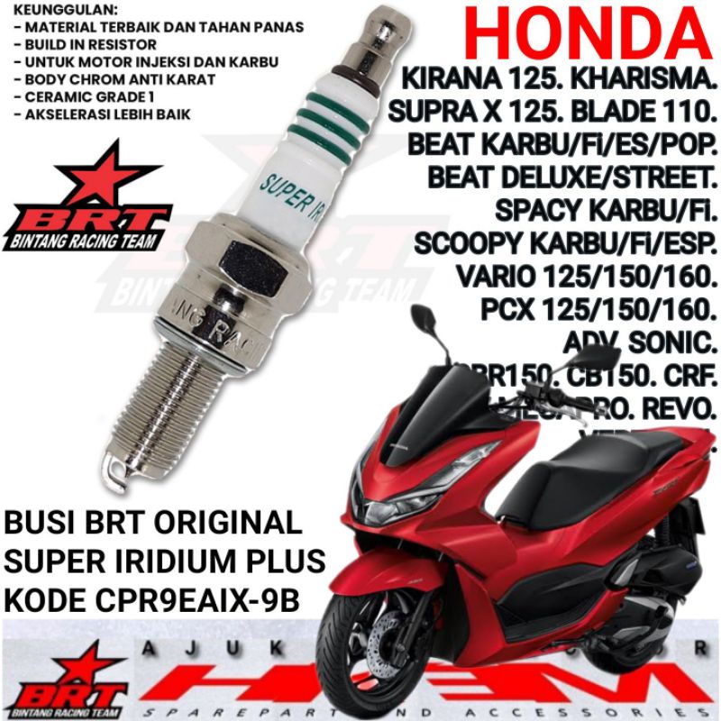 Jual BUSI BRT SUPER IRIDIUM PLUS PCX 160 BUSI BRT CPR9EAIX-9B ADV 150 BEAT VARIO 110 125 150 160 ...