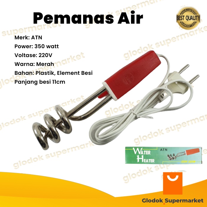 Jual Pemanas Air Listrik 350 Watt Water Heater Portable 220v ATN ...