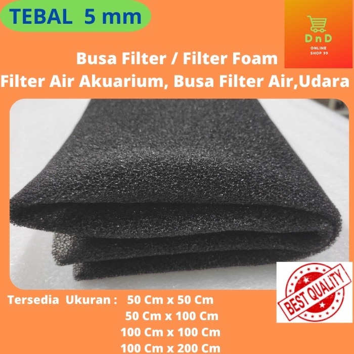 Jual Busa Filter 5mm Filter Foam,Bio Filter,Busa Saringan | Shopee ...