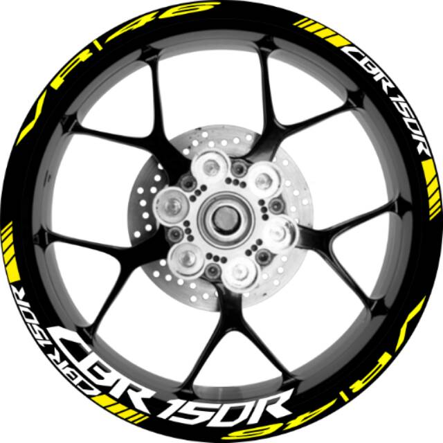 Jual Stiker velg motor CBR 150 R VR46 untuk ukuran velg 17". | Shopee ...