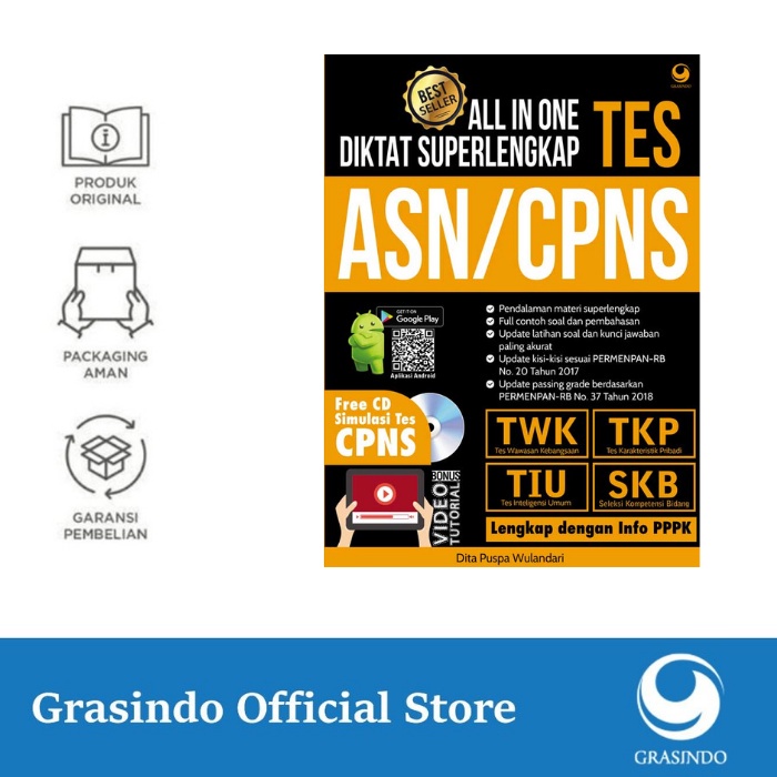 Jual Original Grasindo - ALL INE ONE DIKTAT SUPERLENGKAP TES ASN / CPNS ...
