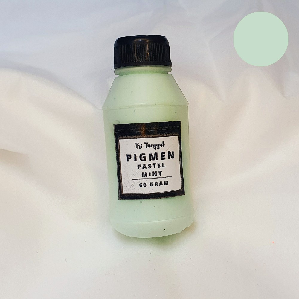Jual PIGMEN 60GR PASTEL MINT Pewarna Sablon Pigment Color Bundle ...