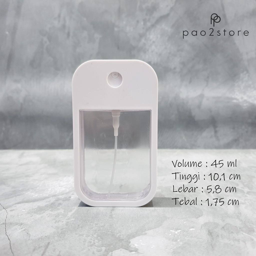 Jual Botol Pocket Spray Hand Sanitizer 45ml Plastik Card Kartu Parfum ...