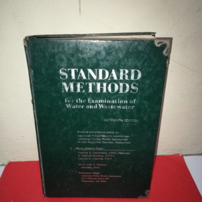 Jual BUKU STANDARD METHODS FOR THE EXAMINA TION OF WATER AND ...