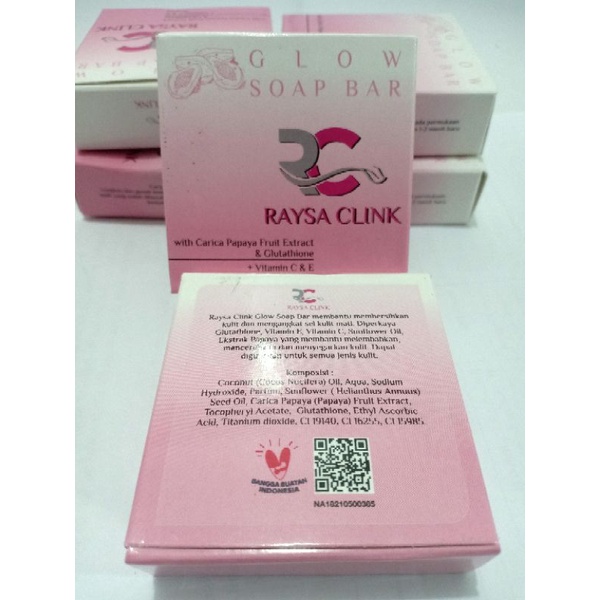 Jual Raysa clink sabun wajah flek+ glow soap bar | Shopee Indonesia