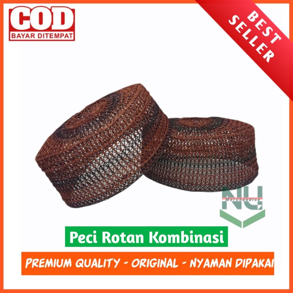 Jual Songkok Gus Dur - Kopiah Rajut Rotan - Peci Akar Jangang - Peci Rotan Coklat - Kopyah Rotan ...