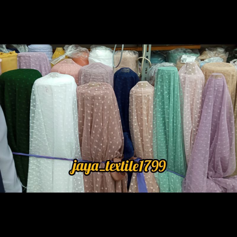 Jual PROMO !!! Kain Tile Polkadot / Tile DOT / tile bintik harga 0,5 ...