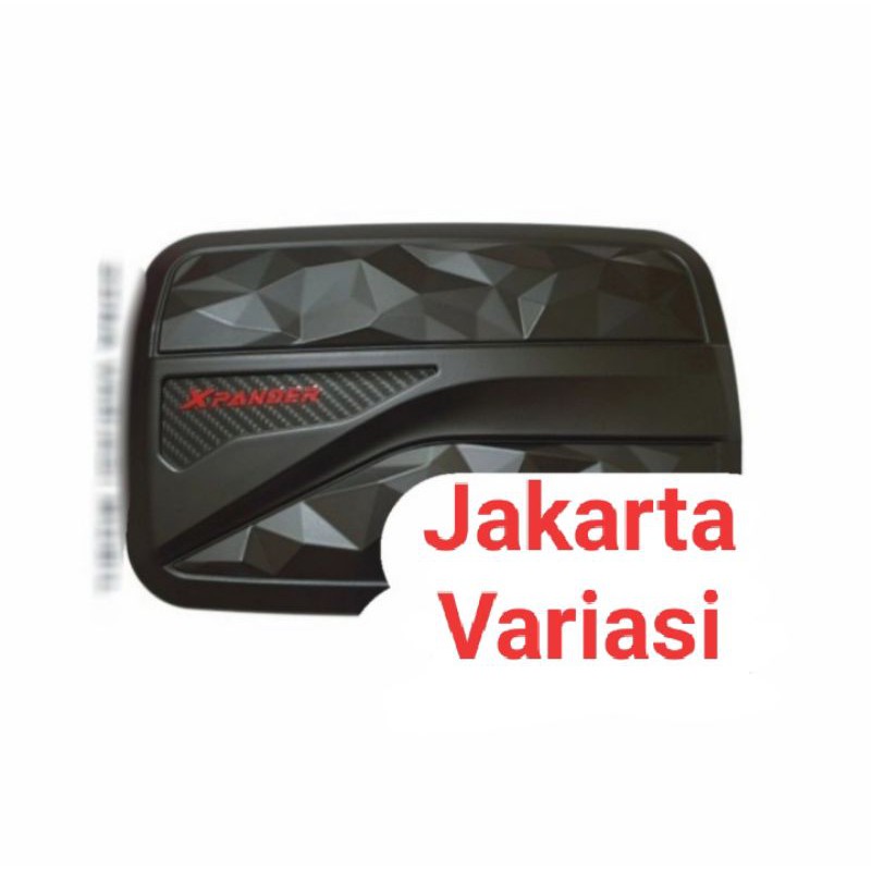 Jual Mitsubishi Xpander tutup tangki mobil tank cover hitam doff ...