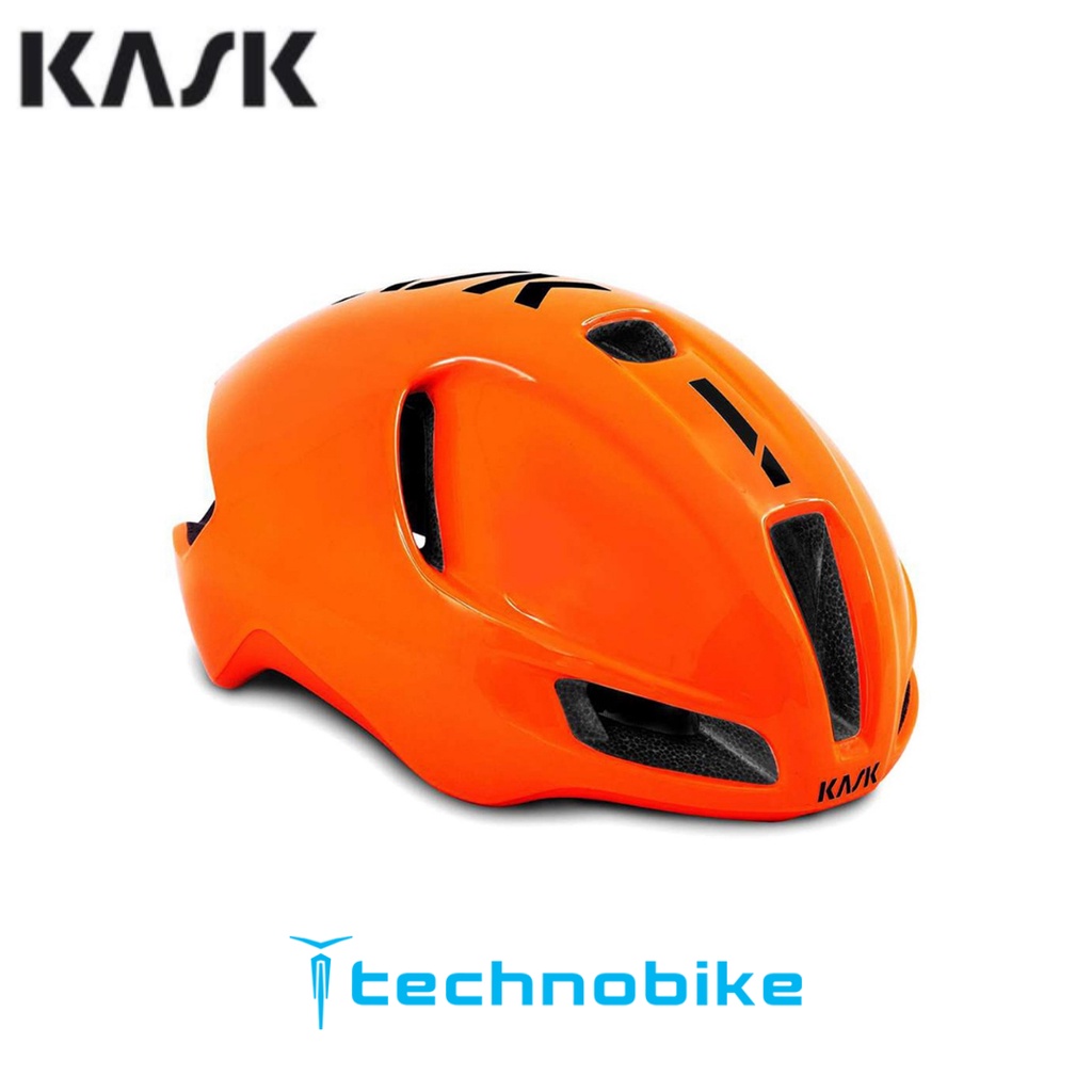 Jual Kask Utopia Helm Sepeda Roadbike Aero Helmet - Orange Fluo/Black ...
