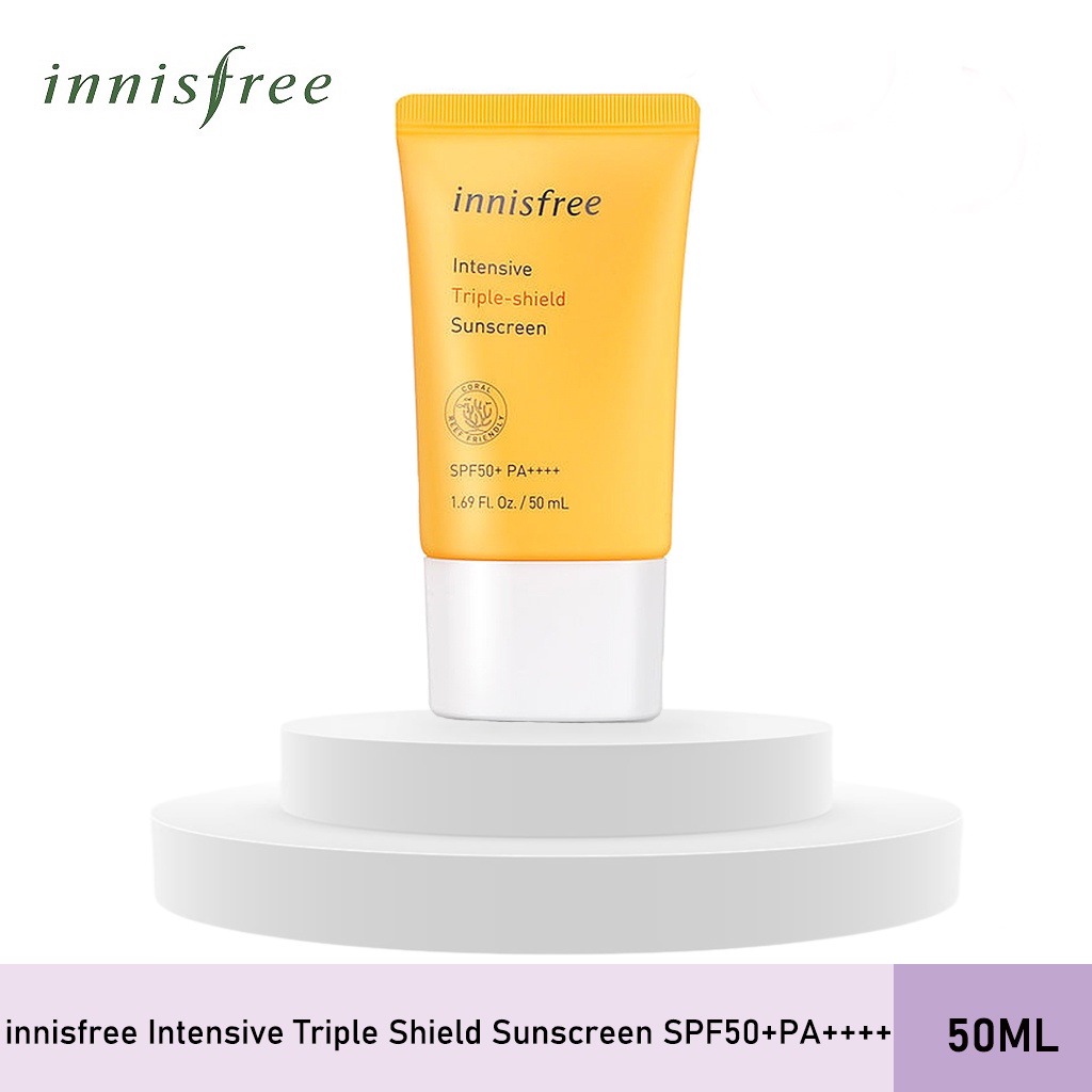 Jual innisfree Intensive Triple Shield Sunscreen SPF50+PA++++ 50ML | Shopee Indonesia