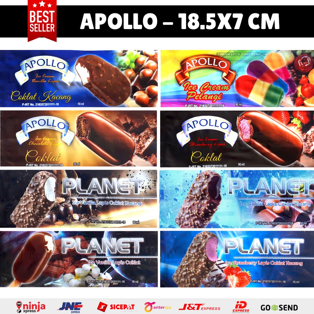 Jual Kemasan Es Krim Magnum Apollo Ice Cream Bungkus Plastik Eskrim ...