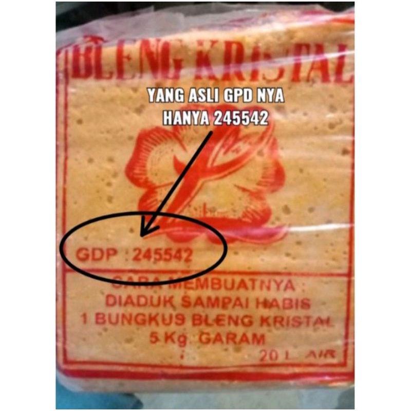 Jual BLENG Kristal/BLENG Obat krupuk ASLI (1kg) | Shopee Indonesia