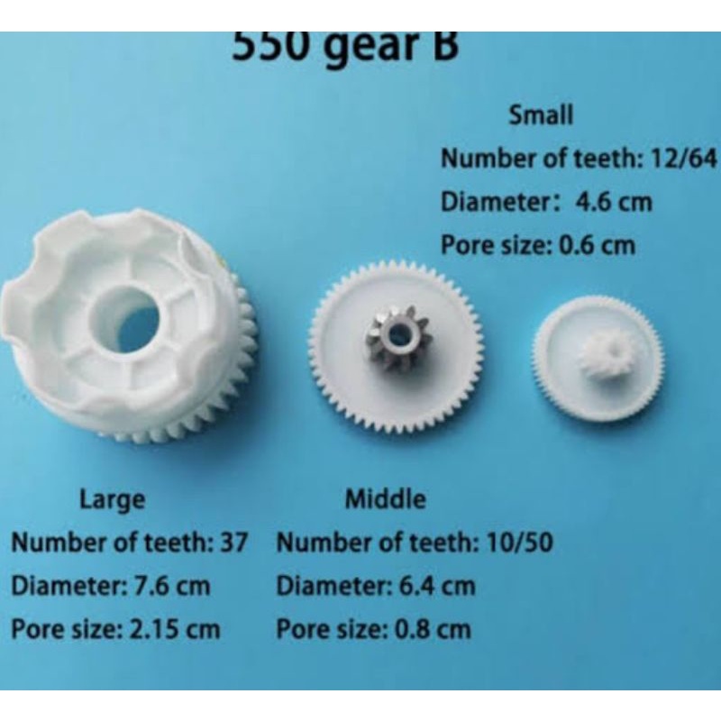 Jual Gear dalam gearbox tipe 550 mobil mainan aki | Shopee Indonesia