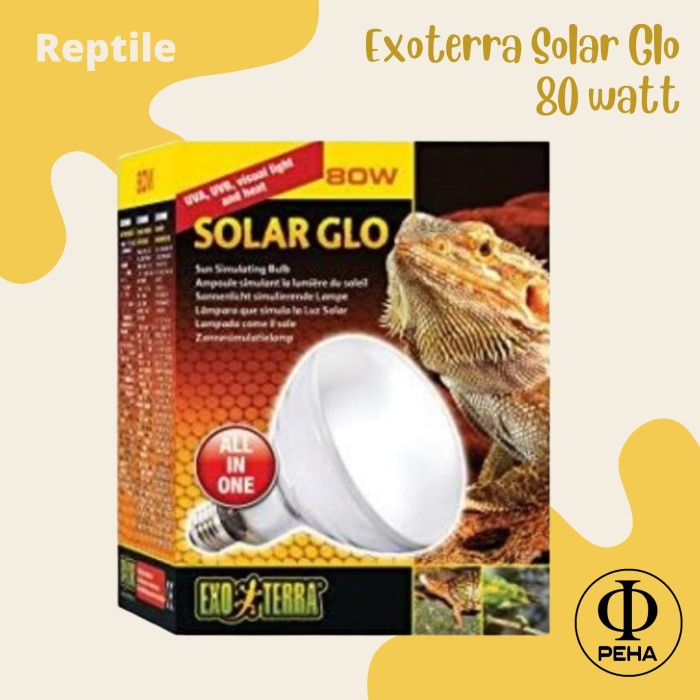 Jual Exo Terra Solar Glo Lampu UVA UVB All in One ExoTerra SolarGlo 80,125,160 | Shopee Indonesia