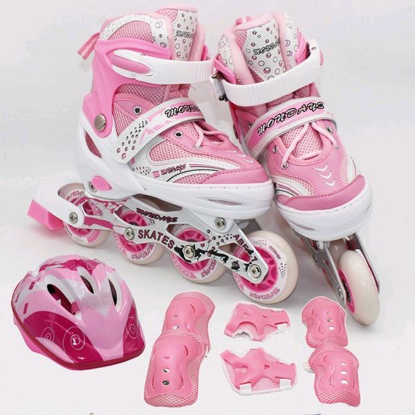 Jual SEPATU RODA ANAK LENGKAP DEKER DAN HELM PELINDUNG | Shopee Indonesia