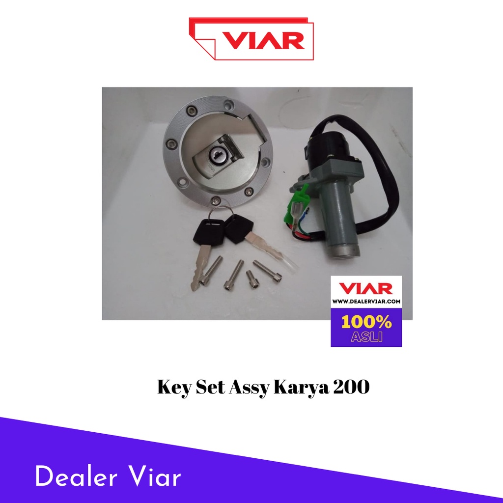 Jual Kunci Kontak dan Tanki Type Bulat Motor Roda Tiga VIAR (Y2-KEY SET ...