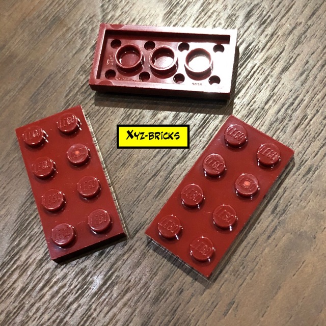 Jual LEGO PARTS 4539071 - Plate 2x4 New Dark Red | Shopee Indonesia