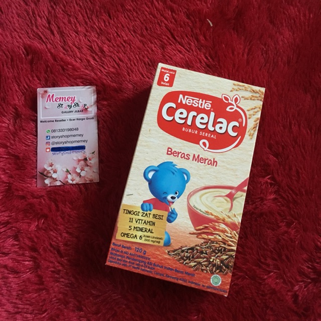 Jual Cerelac bubur bayi beras merah 120g | Shopee Indonesia