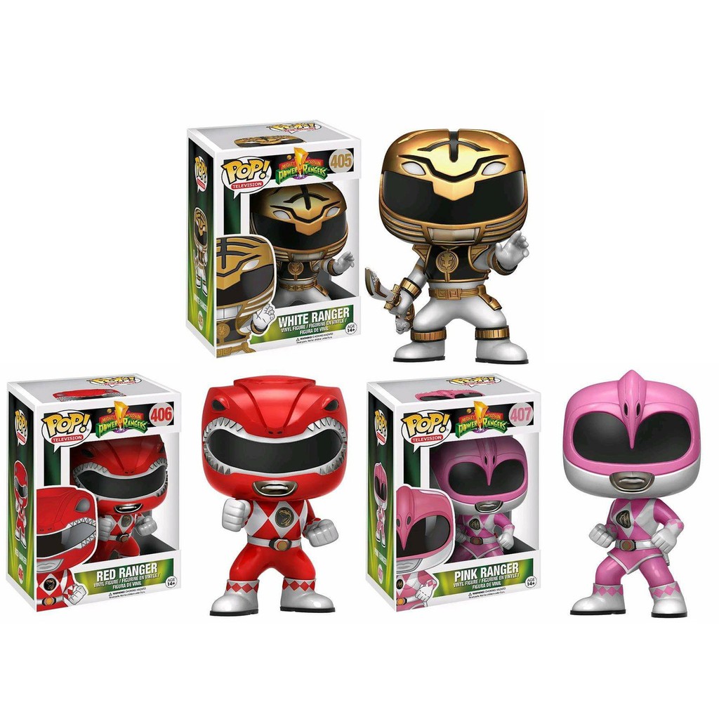 Jual BARU!! FUNKO POP! SET PROMOTION TELEVISION - POWER RANGERS (WHITE ...