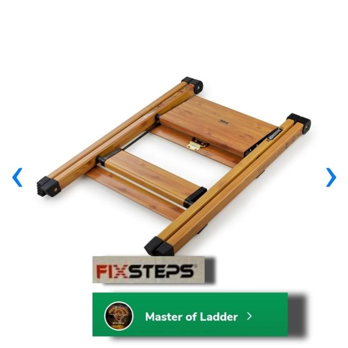 Jual Krisbow Tangga Lipat Aluminium Slim 2 Step Motif Kayu | Shopee ...
