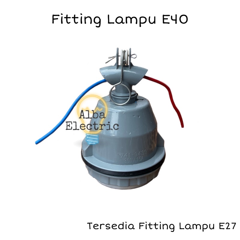 Jual Kap Hijau besar dan fitting E40 set lampu Jalan gantung fitting E40 + Kap Hijau Kap Lampu ...