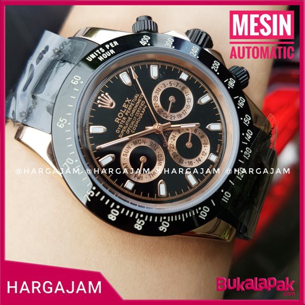 Jual BARU Jam Pria Automatic Rolex Oyster Perpetual Chain Chronograph ...